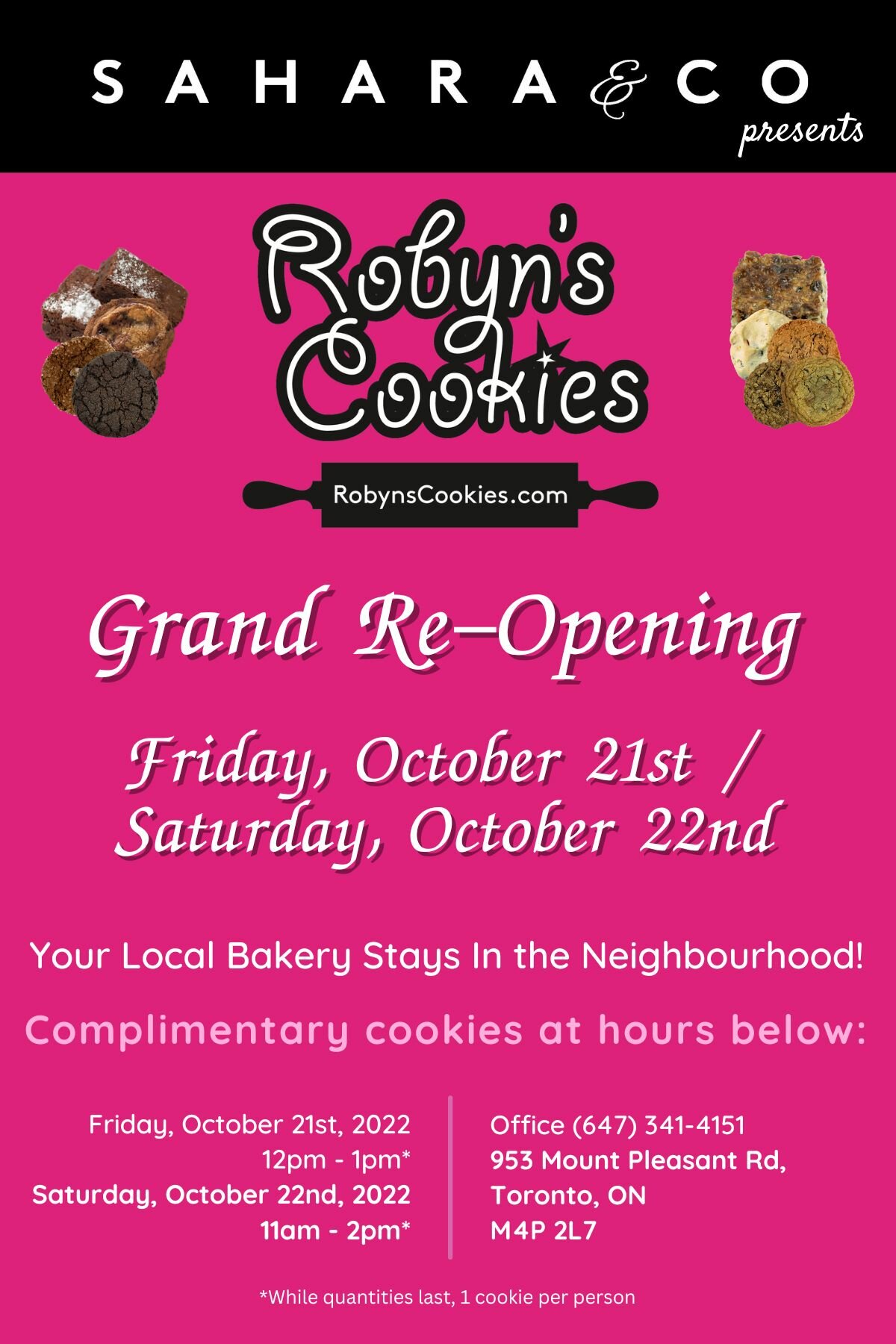 Grand Re-Opening – Free Cookies