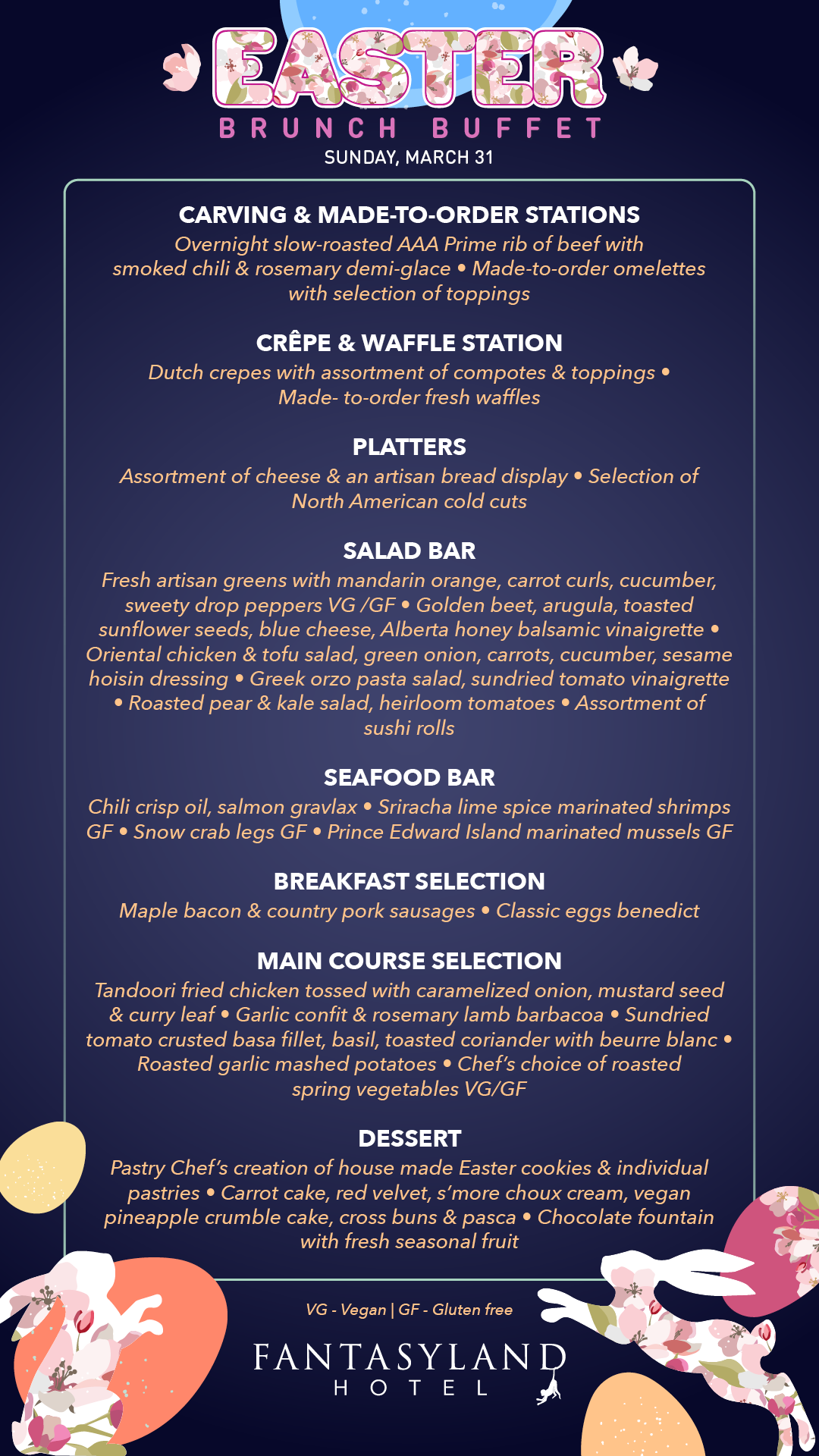 Restaurants For Easter Brunch or Dinner in Edmonton – 2024