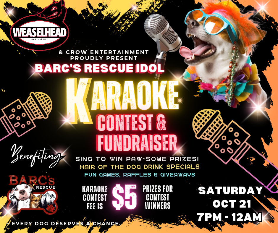 BARC’s Rescue Idol – Karaoke Contest & Fundraiser