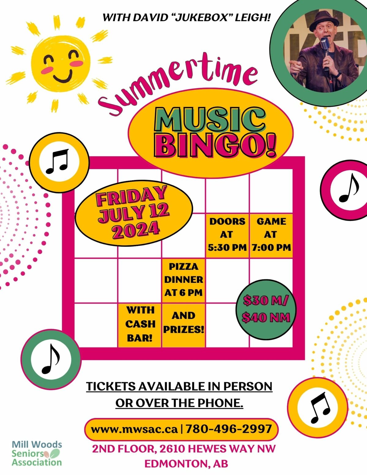 Summertime Music Bingo