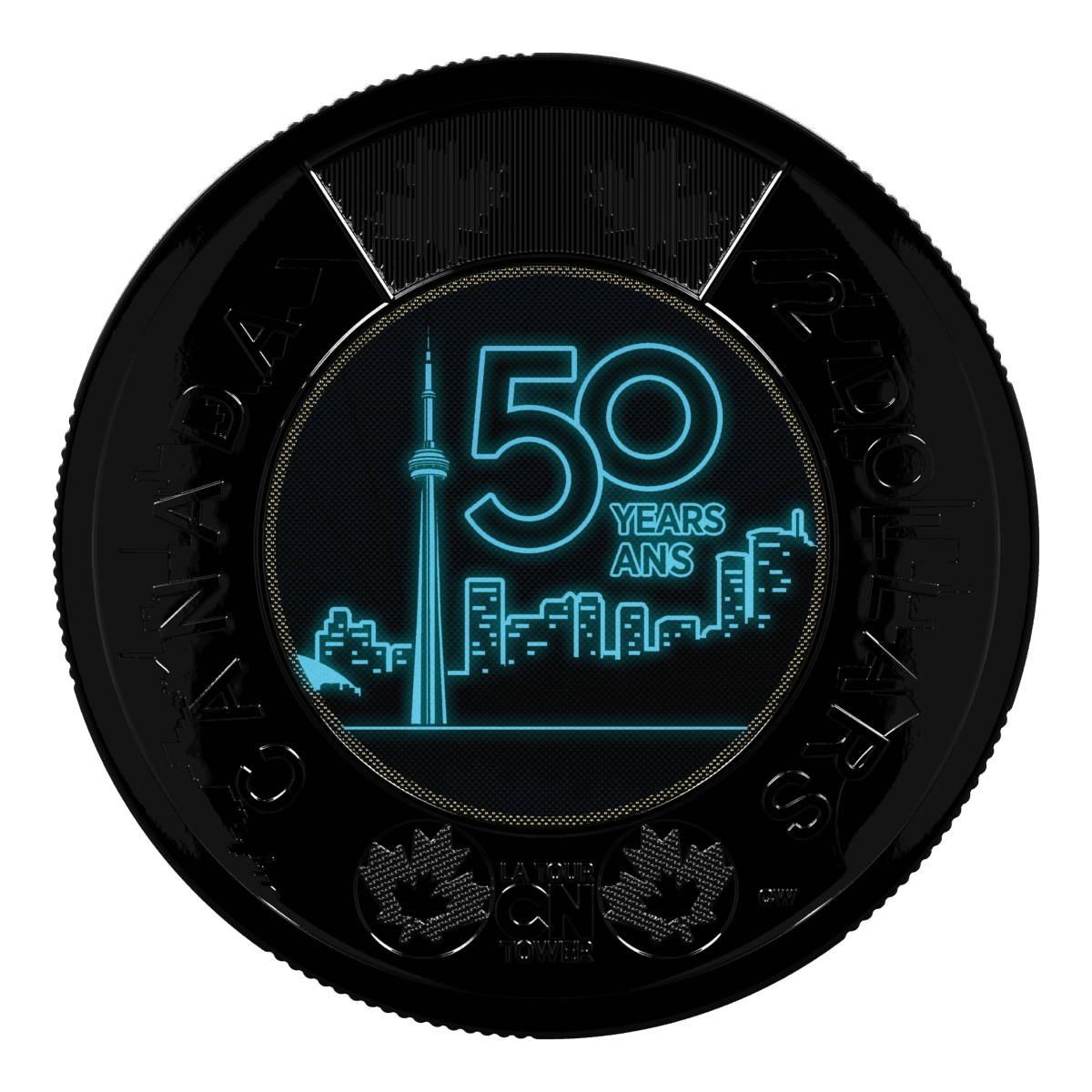 Glow-in-the-Dark $2 Circulation Coin Released for CN Tower’s 50th ...