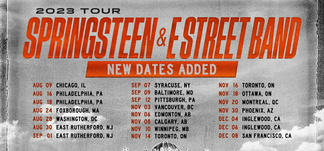 Bruce Springsteen to Tour 7 Canadian Cities This November; Register Now ...