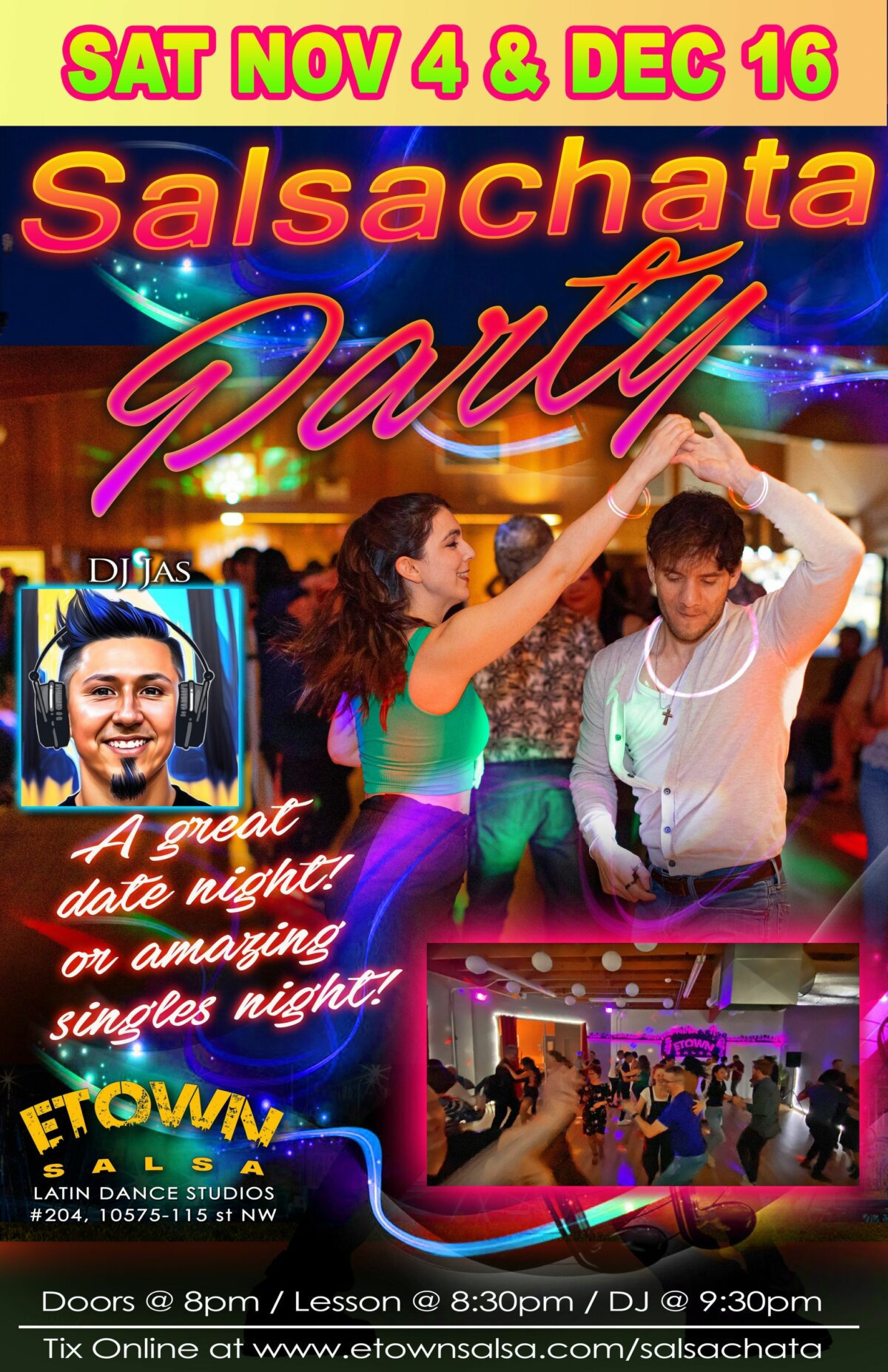 Salsachata Glow Social Latin Party