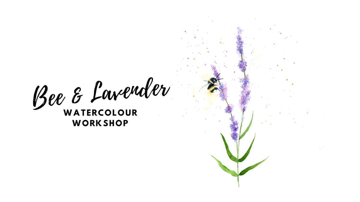 Watercolor Workshop: Bee and Lavender