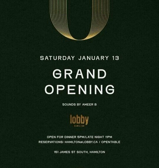 Lobby Hamilton’s Grand Opening