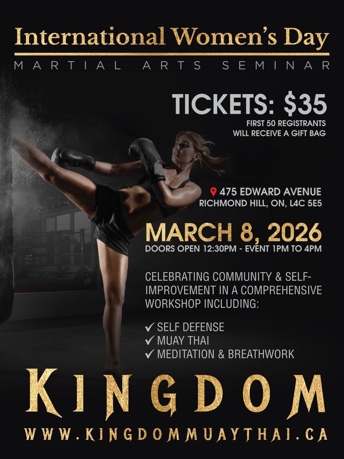 International Women’s Day Martial Arts Seminar