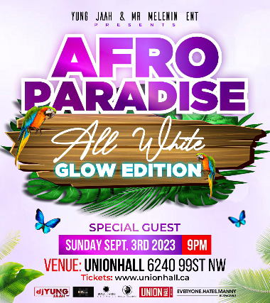 Afro Paradise All White Glow Edition