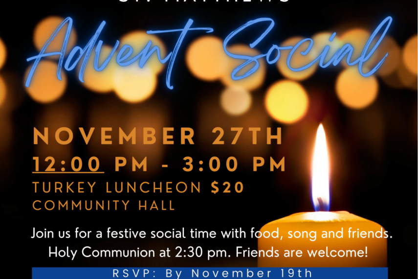 Advent Social & Turkey Luncheon