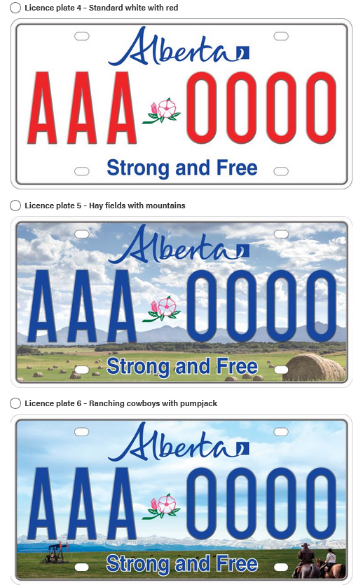Albertans Invited to Vote on First New Licence Plate Design in Four Decades