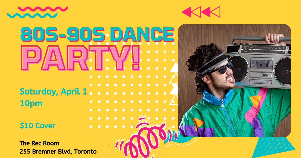 Retro 80s and 90s Video Dance Party – Featuring DJ Retro Star