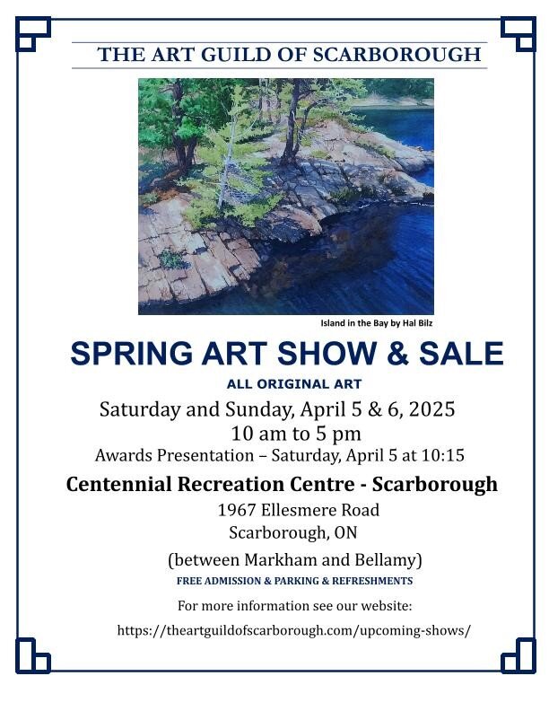 Art Guild of Scarborough’s Spring Art Show and Sale