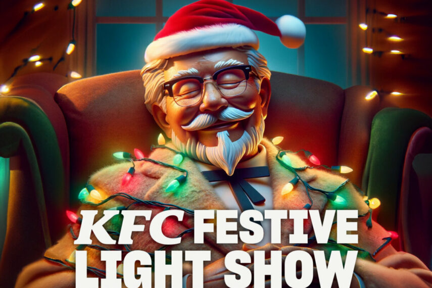 Festive KFC Light Show