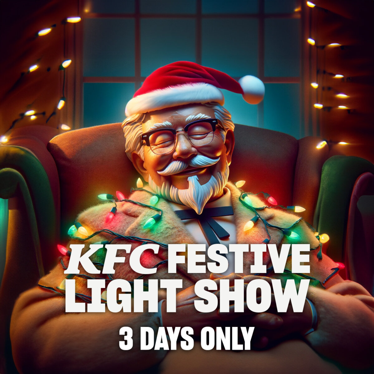 Festive KFC Light Show