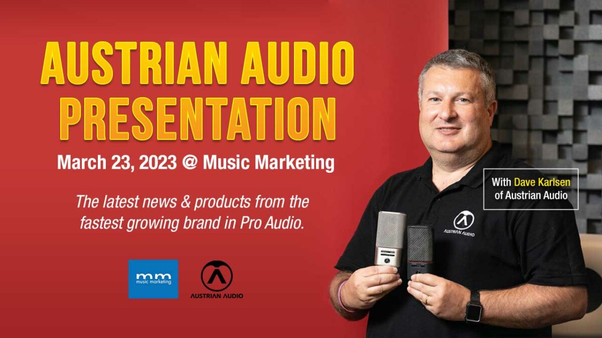 Austrian Audio Demo Presentation @ Music Marketing