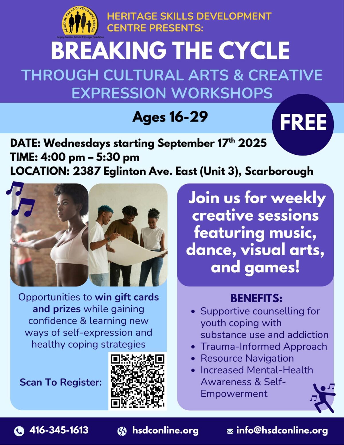 BREAKING THE CYCLE: Through cultural arts and creative expressions workshop