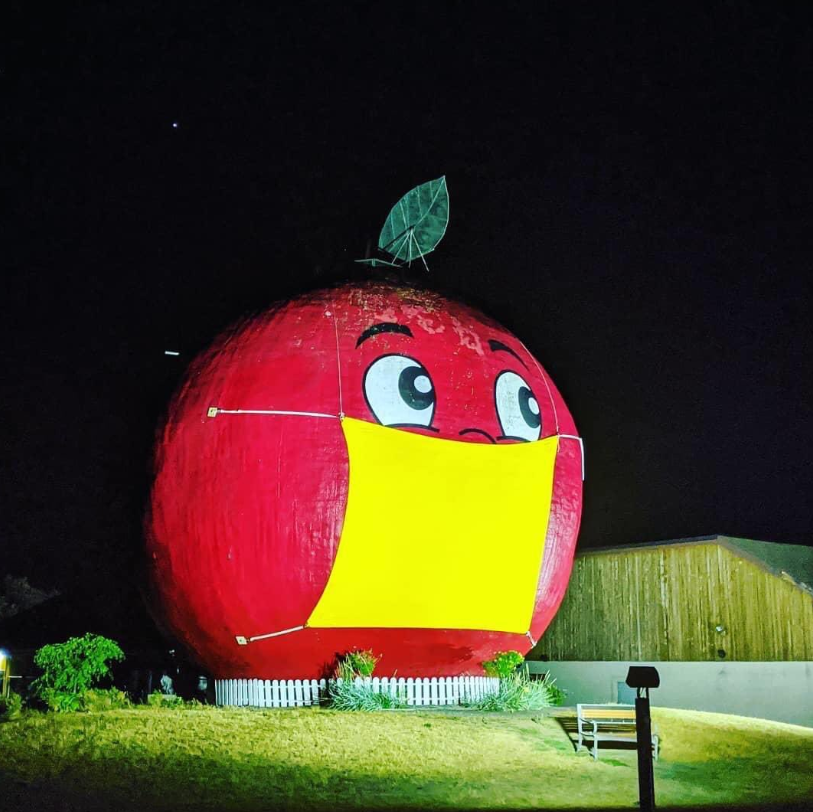 Colborne’s Big Apple is Now Wearing a Giant Mask