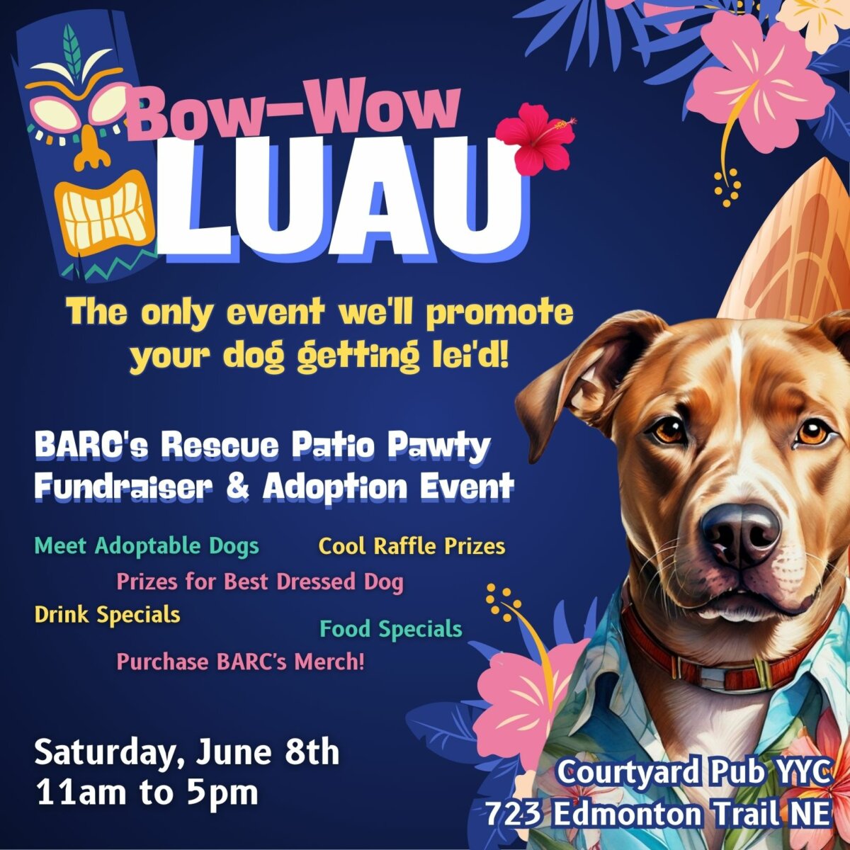 BARC’s Bow Wow Lūʻau ~ Pet-Friendly Patio Party & Adoption Event