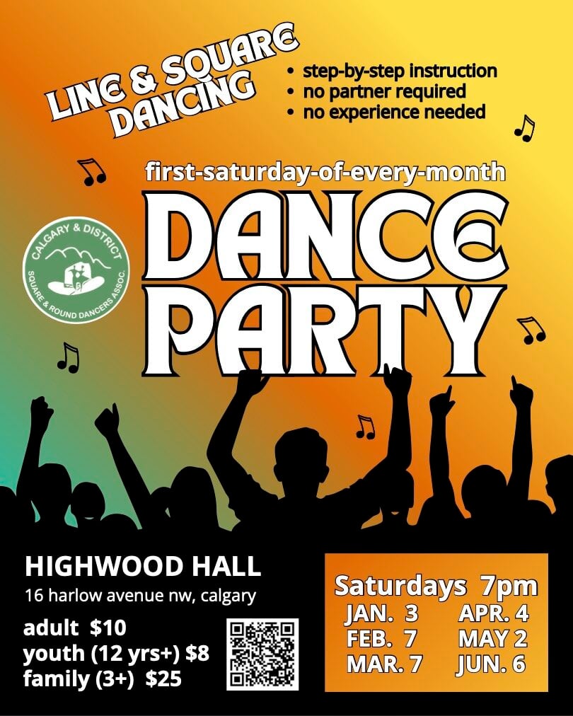 First-Saturday-of-The-Month Dance Party – Line and Square Dancing