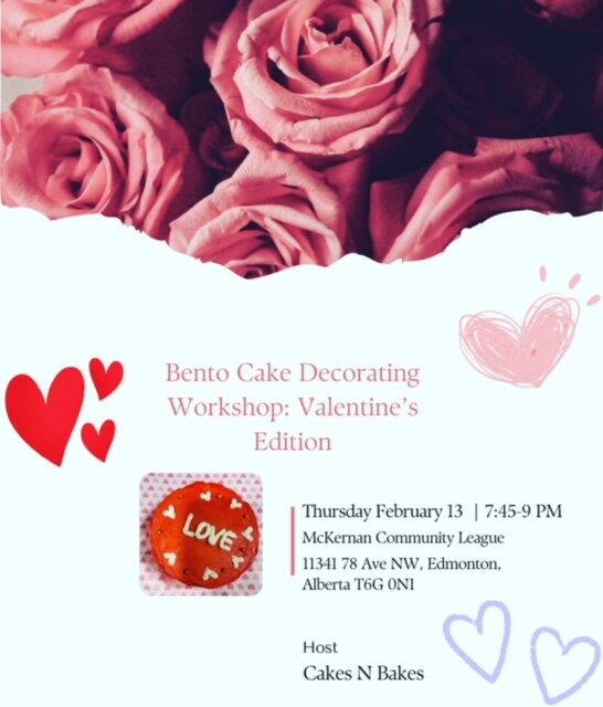 Bento Cake Decorating Workshop – Valentine’s Edition