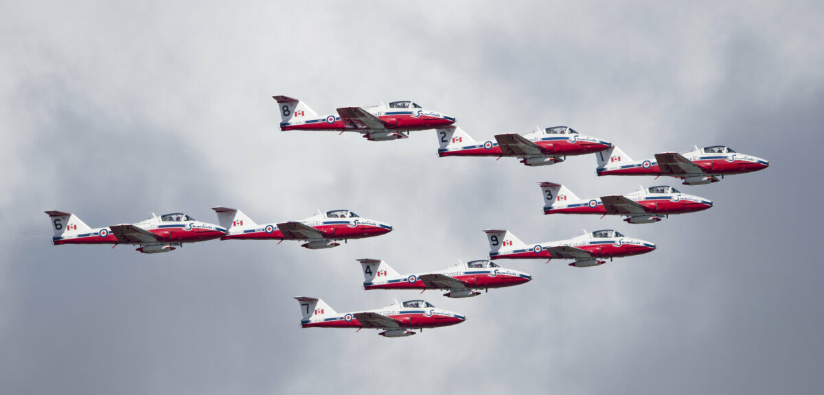 Canadian Forces Snowbirds Will Be in Alberta for Two Air Shows