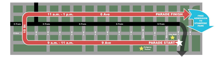 Calgary Stampede Parade Day