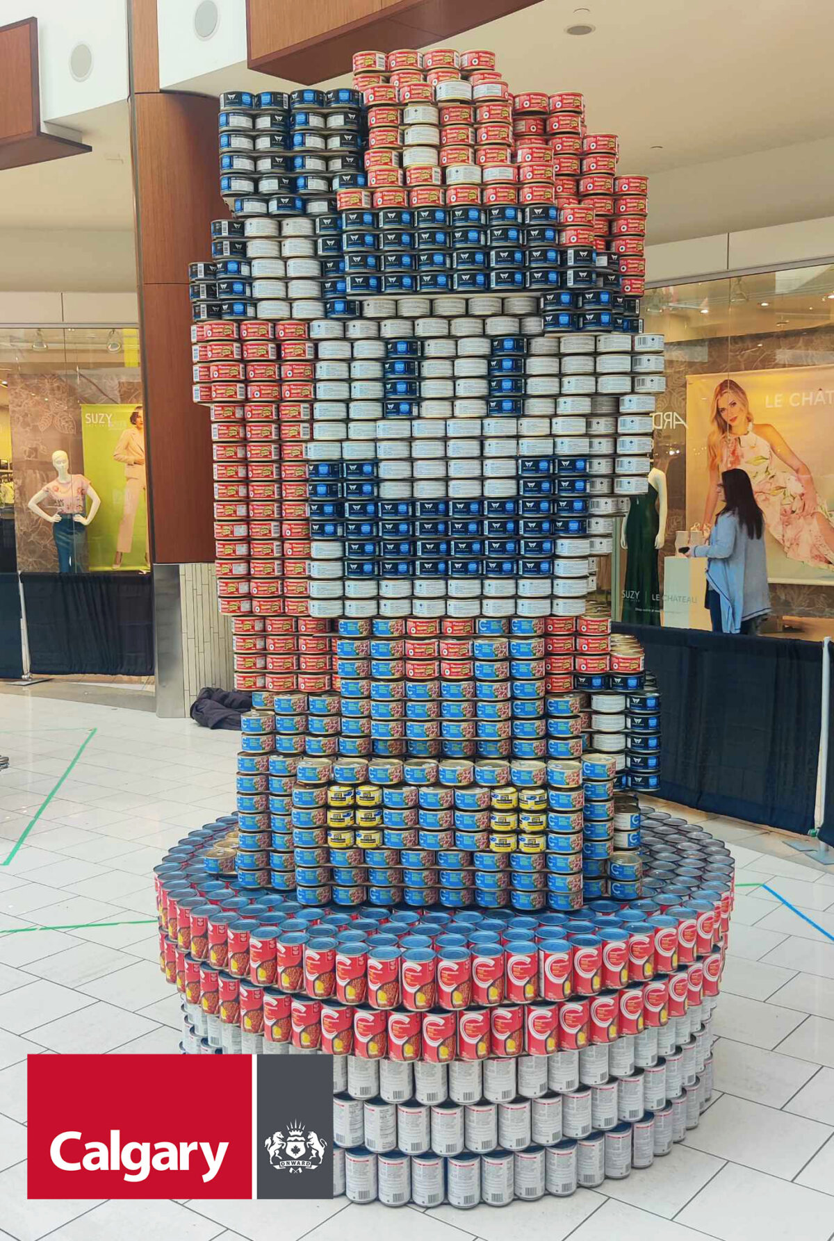 Canstruction 2024: See Giant Art Structures Made of Food Cans in Calgary
