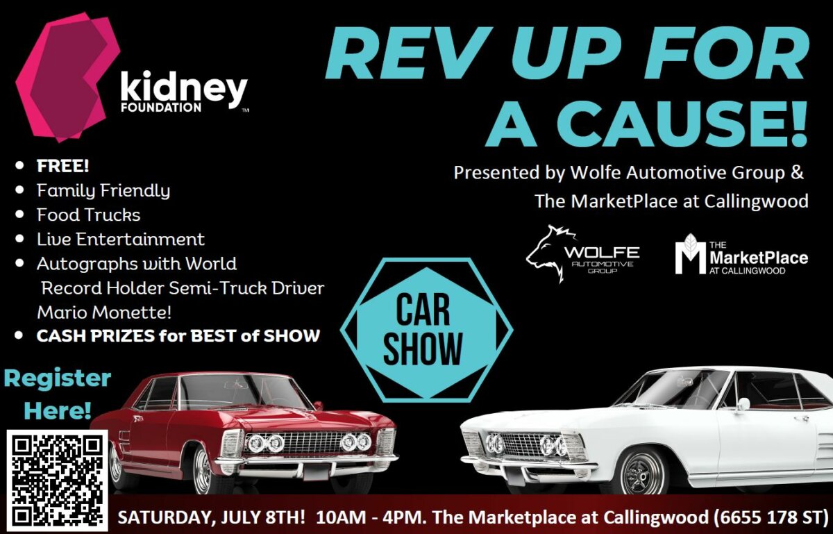 Rev Up for a Cause – Car Show in Support of the Kidney Foundation