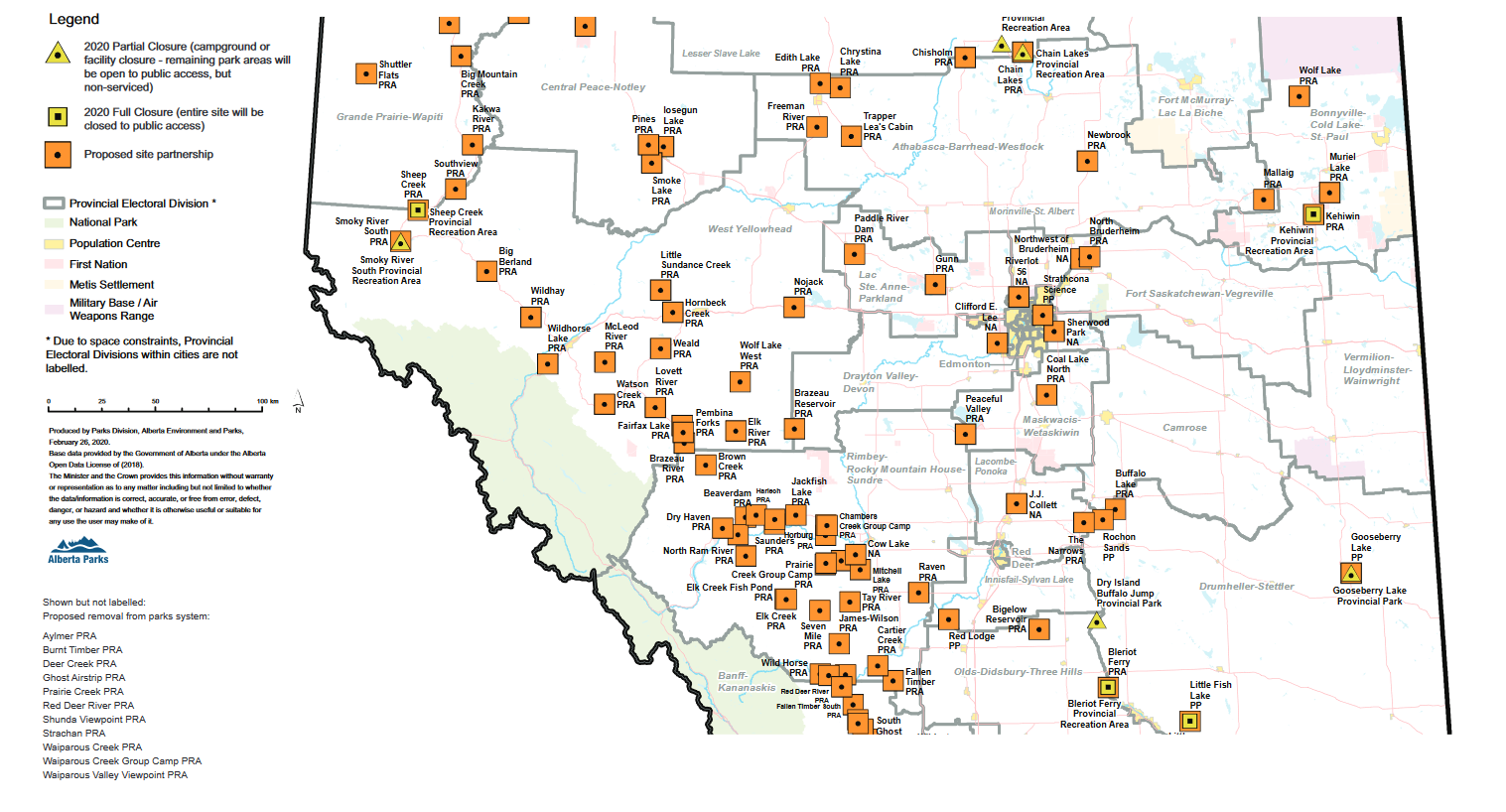 These Are the 20 Alberta Parks That Are Going to Be Closed in 2020