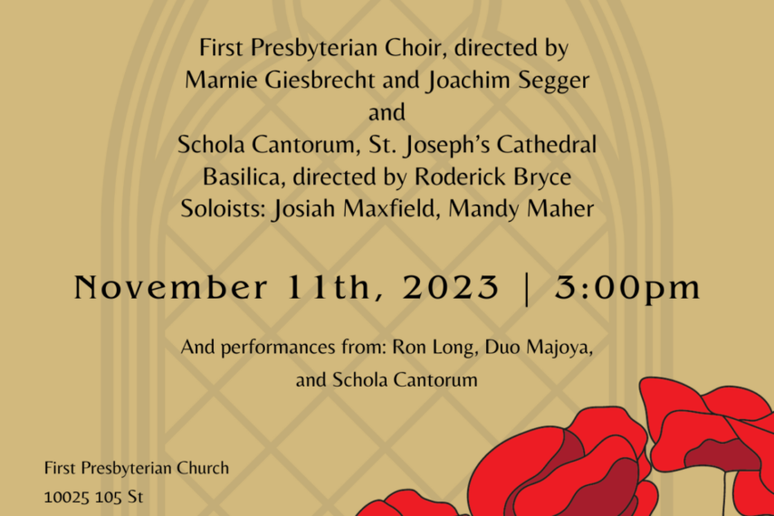 A Remembrance Day Concert First Presbyterian Choir And Schola Cantorum