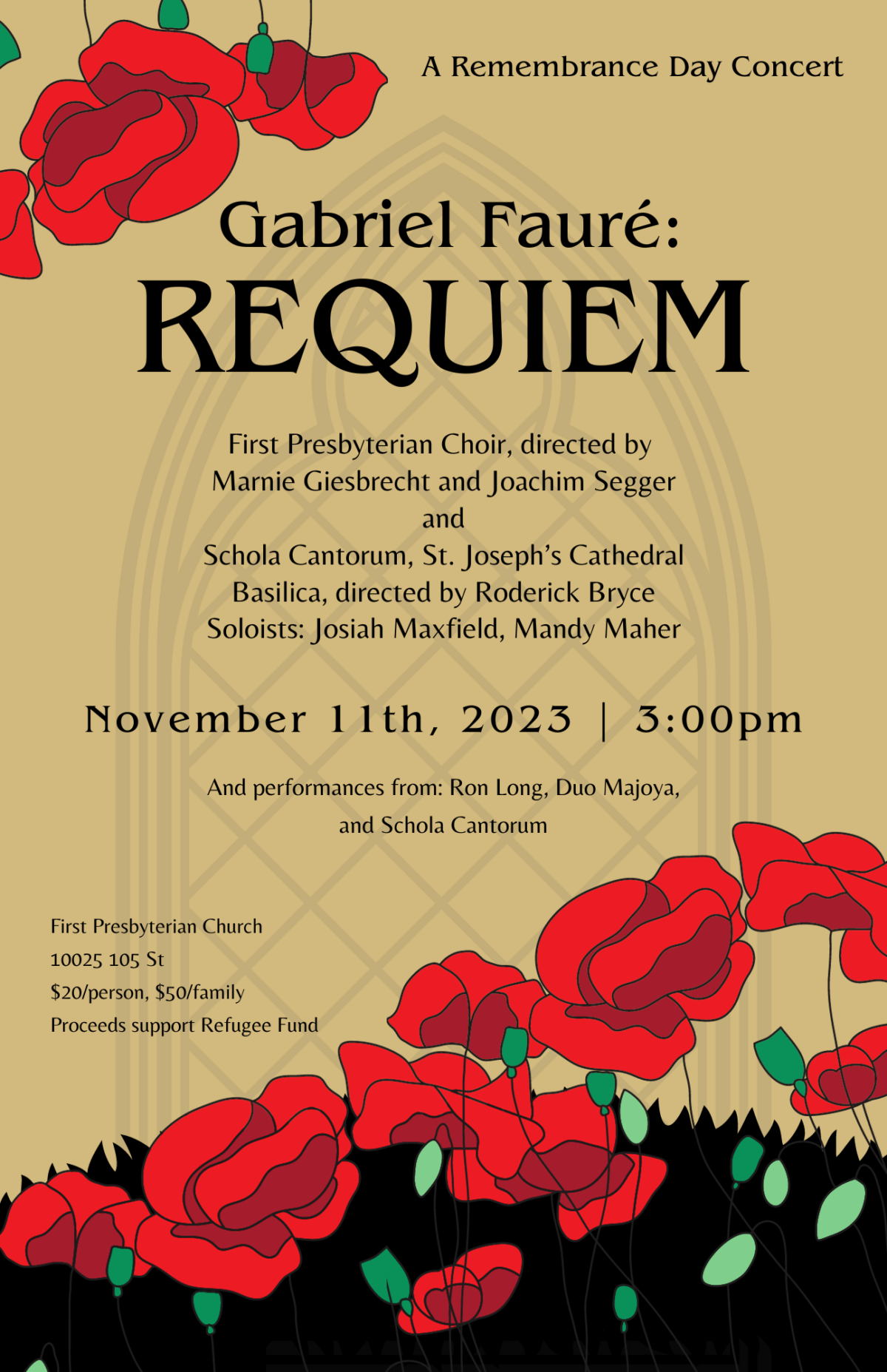 A Remembrance Day Concert First Presbyterian Choir And Schola Cantorum