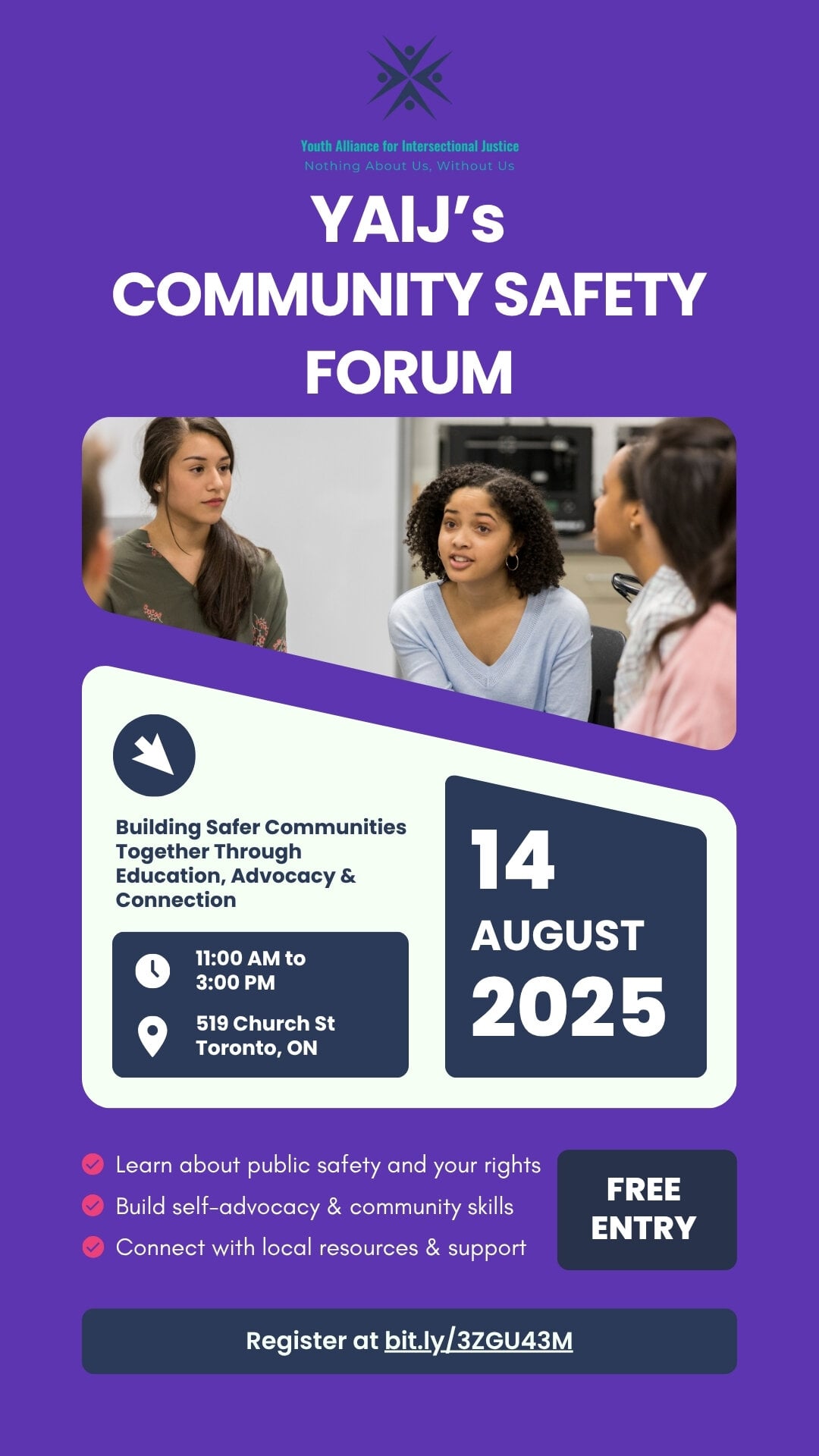 The Community Safety Forum – Downtown Toronto