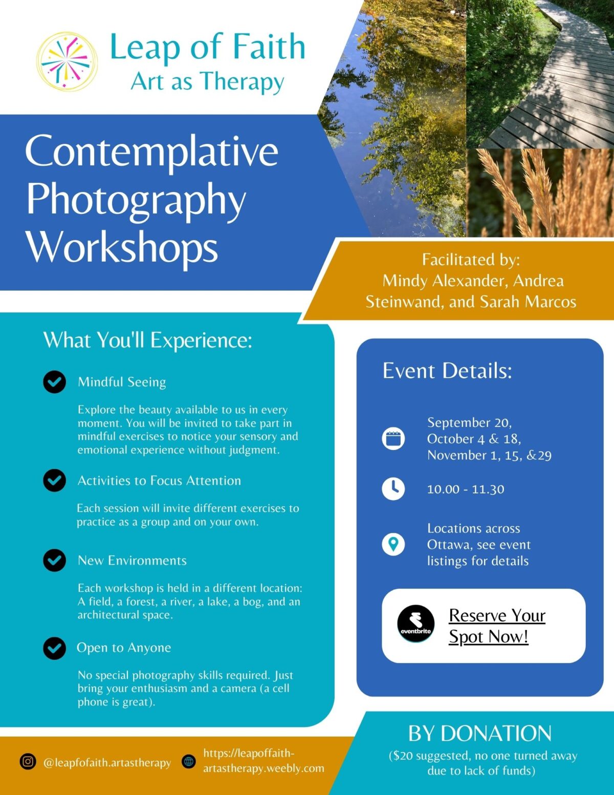 Contemplative Photography Workshop Series