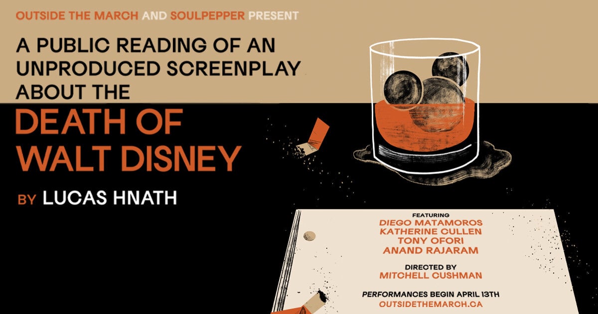A Public Reading of an Unproduced Screenplay About the Death of Walt Disney