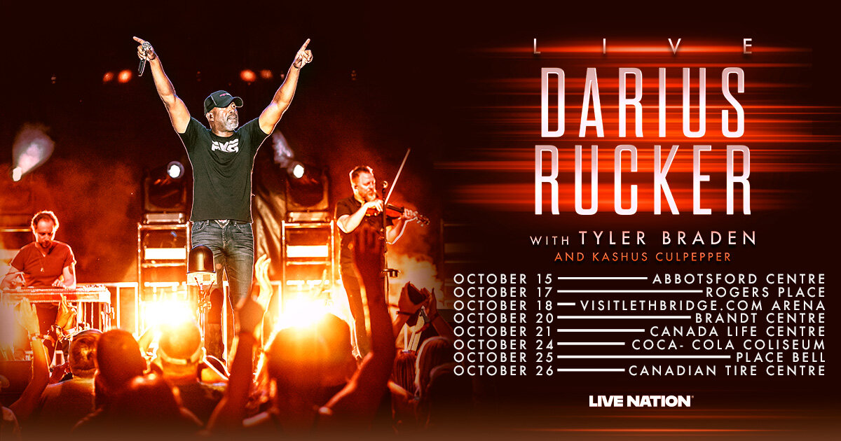 Darius Rucker Touring 8 Canadian Cities This October