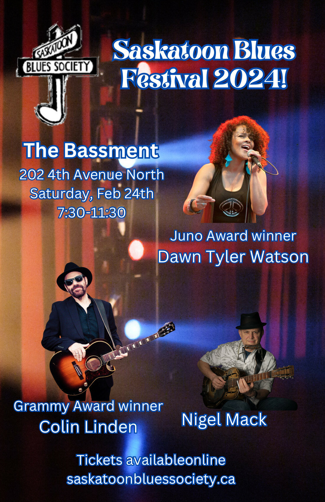 Colin Linden, Dawn Tyler Watson and Nigel Mack