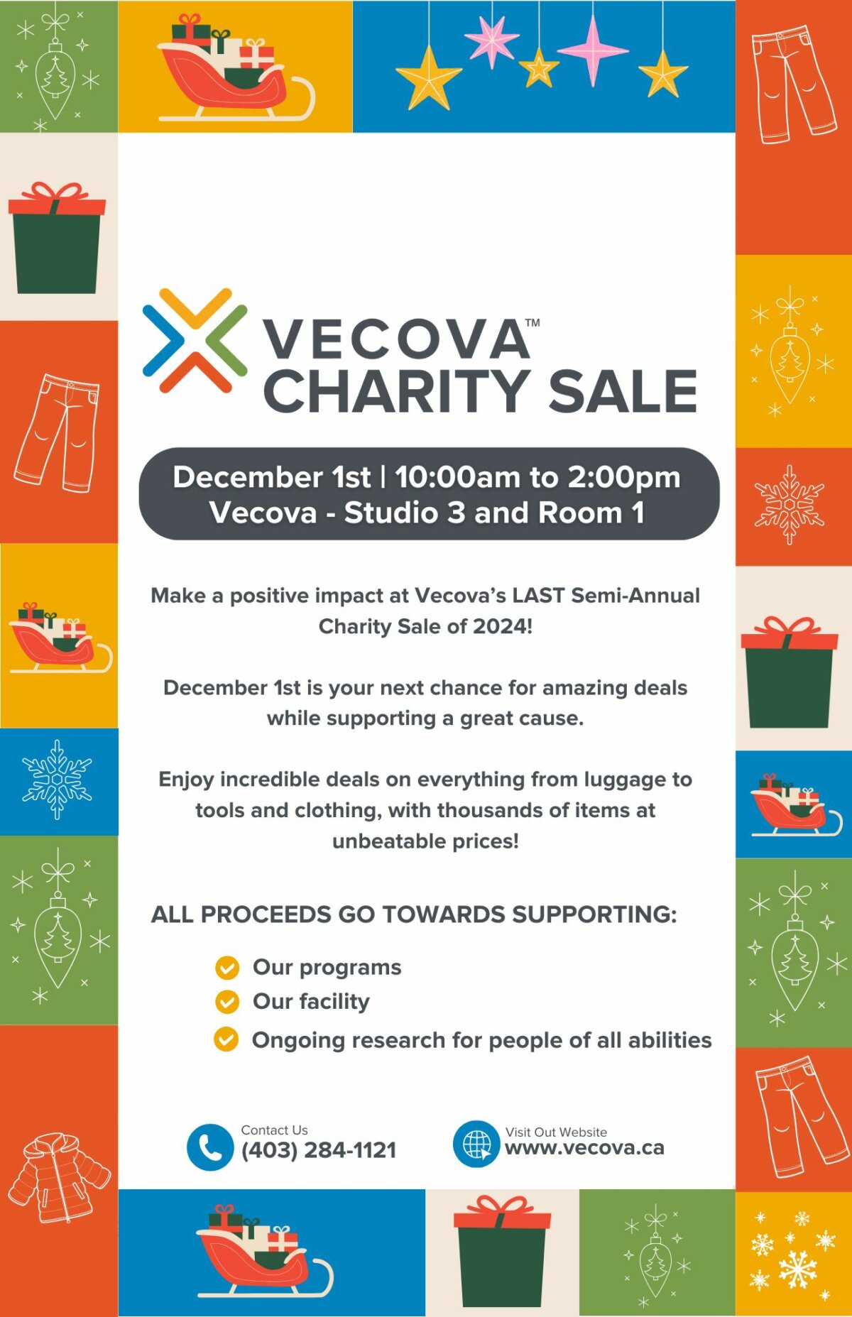 Vecova Charity Sale