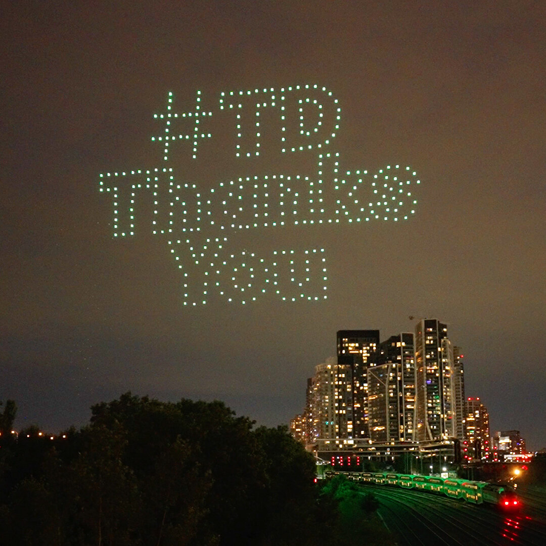 TD Thanks You Drone Show in Calgary