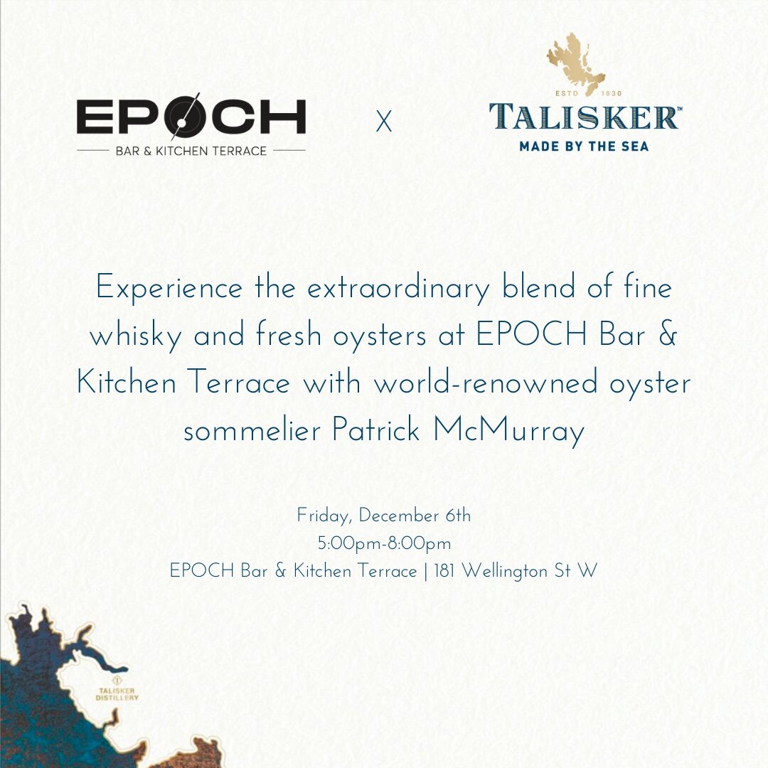 EPOCH Bar & Kitchen Terrace presents Talisker’s Made By The Sea