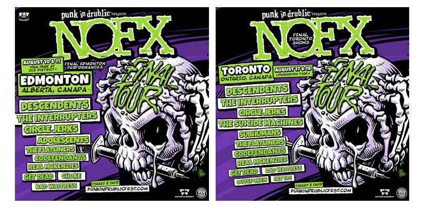 NOFX’s Punk in Drublic Festival in Edmonton & Toronto Announces ...