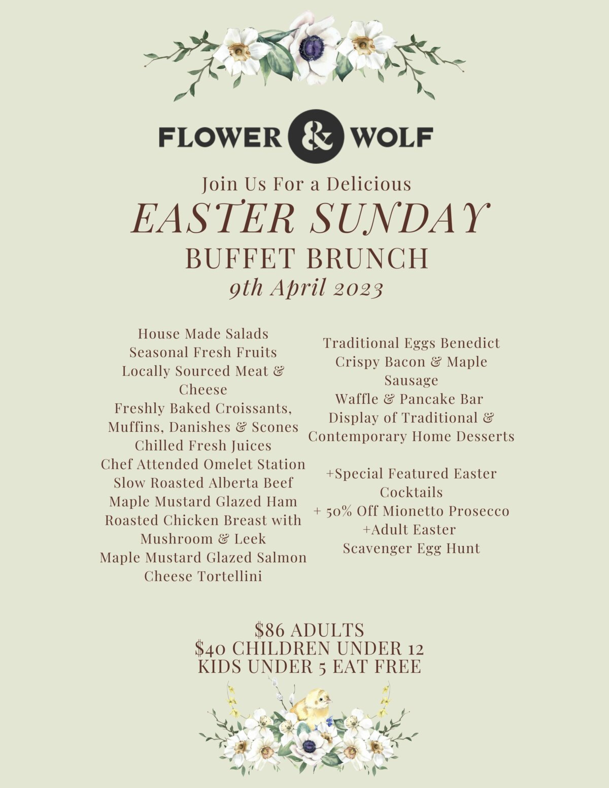 Easter Sunday Brunch Buffet