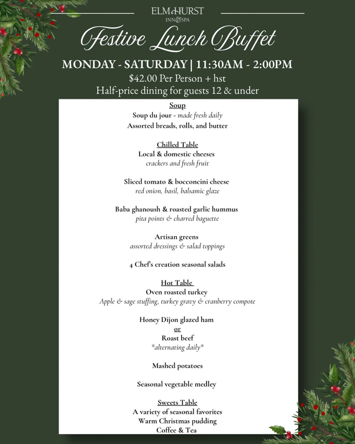 Festive Lunch Buffet