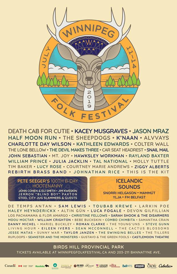 Winnipeg Folk Fest announces 2019 Lineup Winnipeg Folk Fest announces 2019 Lineup