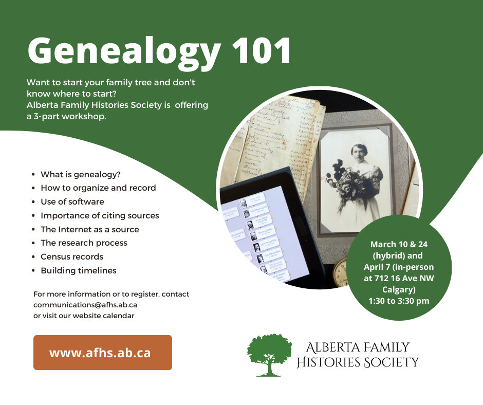 Genealogy 101 Workshop