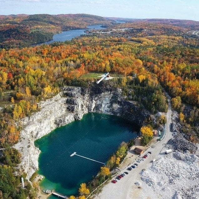 Weekend Fun Justin Trudeau Plunges Into Quarry Waters From The Highest
