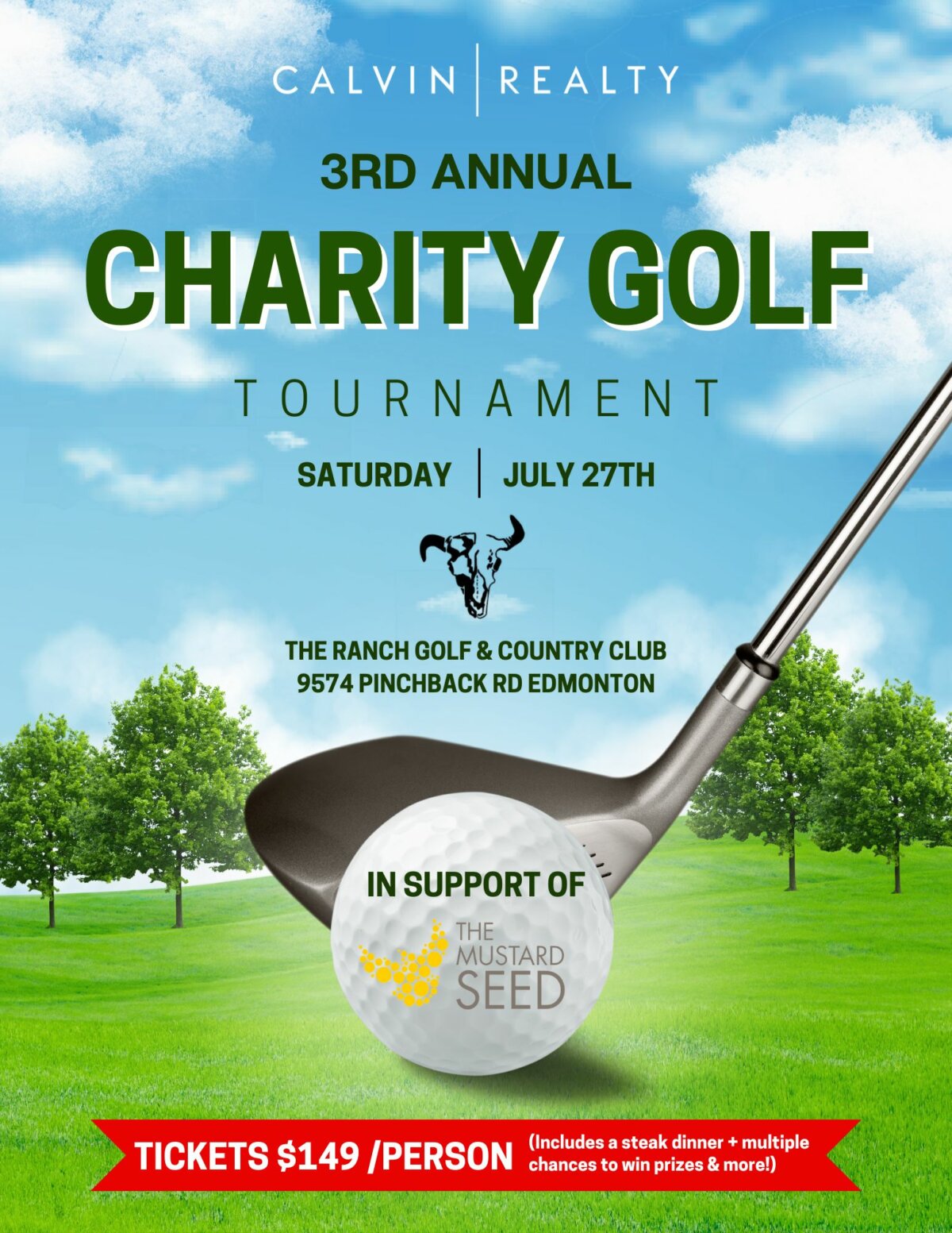 Calvin Realty 3rd Annual Charity Golf Tournament