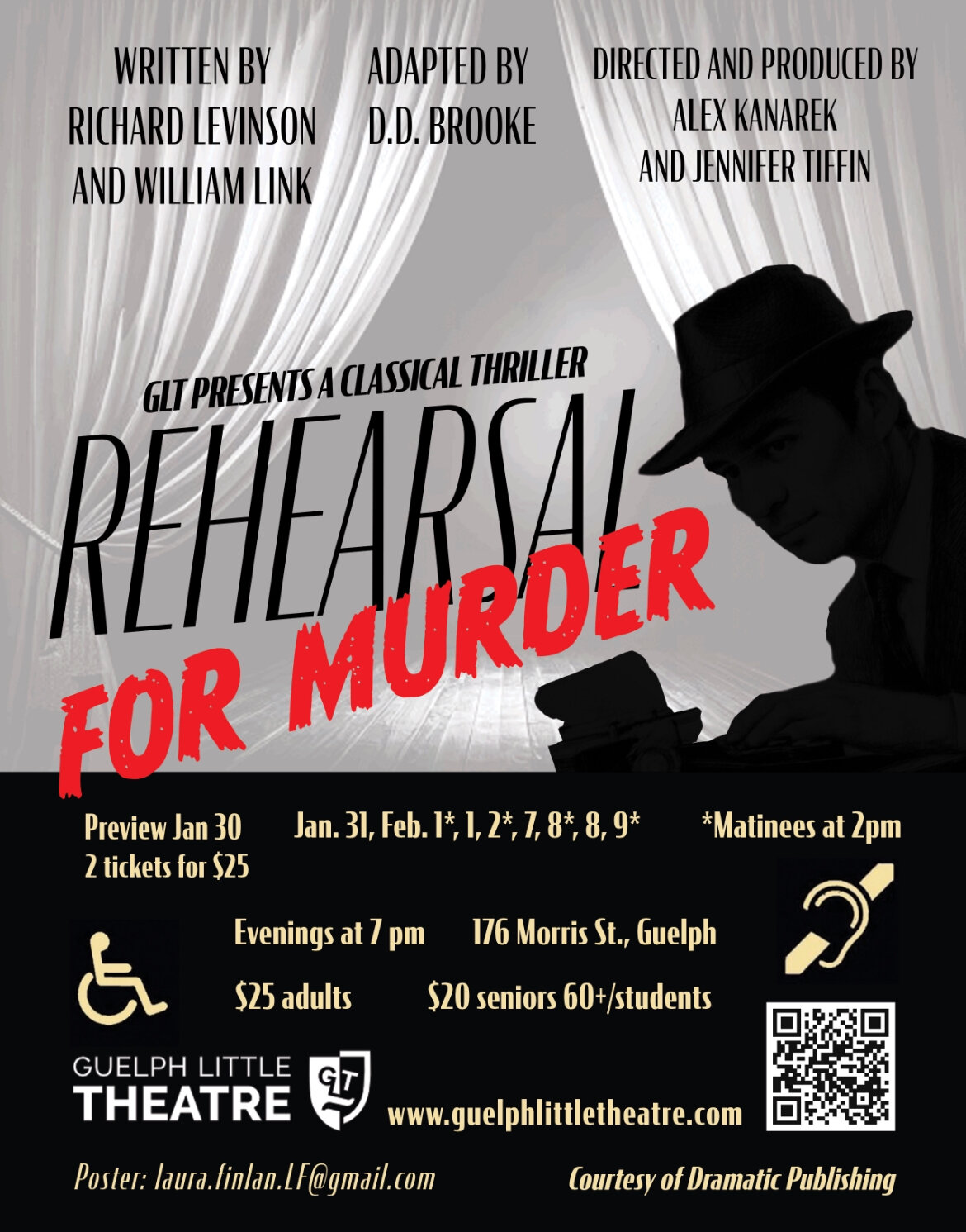 Guelph Little Theatre presents the classical thriller, “Rehearsal for ...
