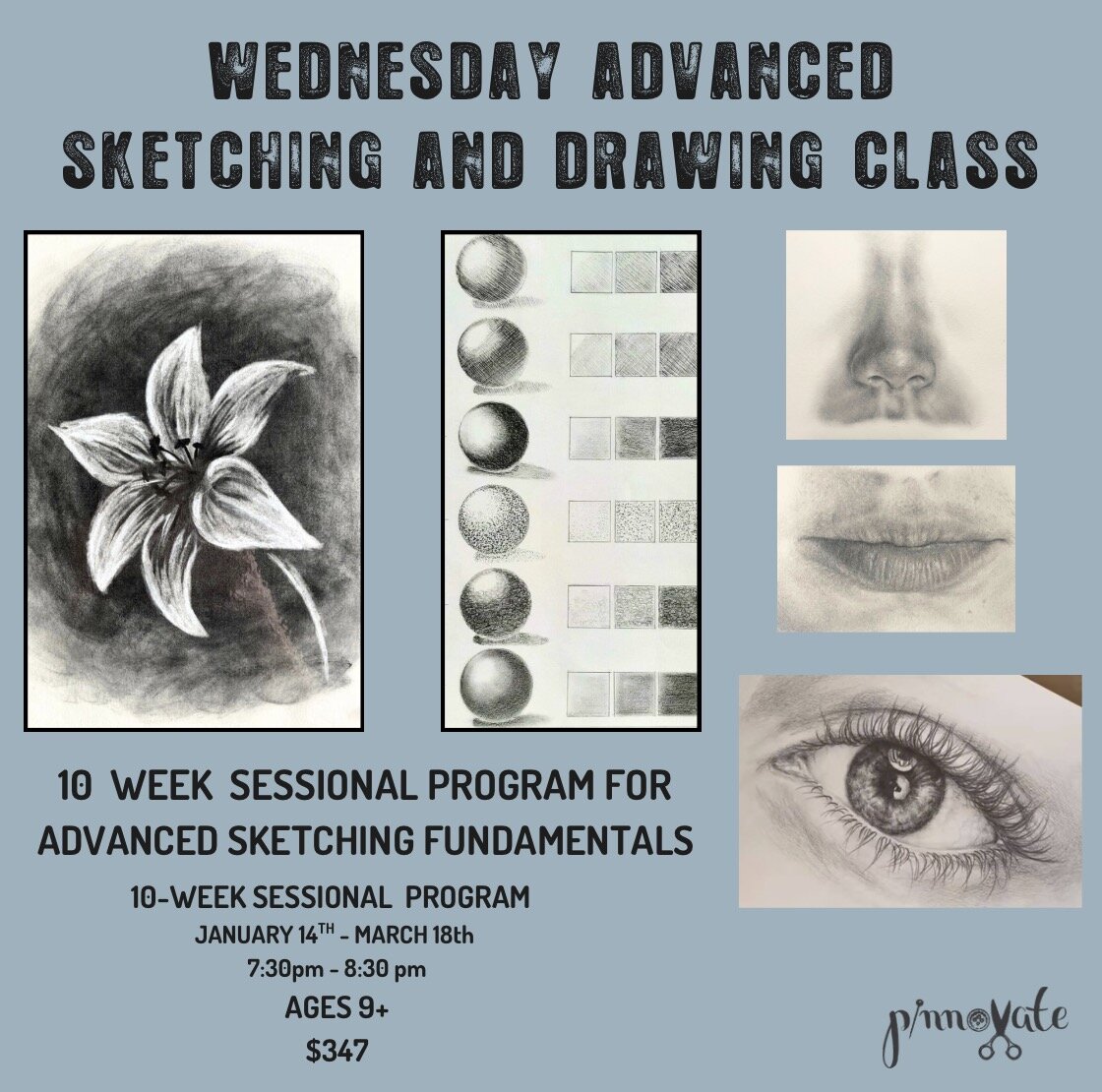 Advanced Sketching & Drawing Class for Kids