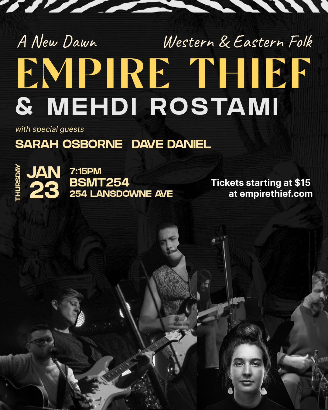 A New Dawn: Empire Thief & Mehdi Rostami with Special Guests