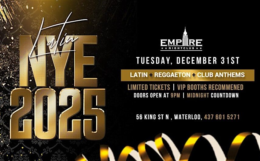LATIN NEW YEARS EVE 2025 PARTY