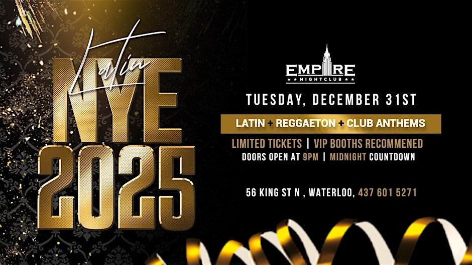 LATIN NEW YEARS EVE 2026 PARTY